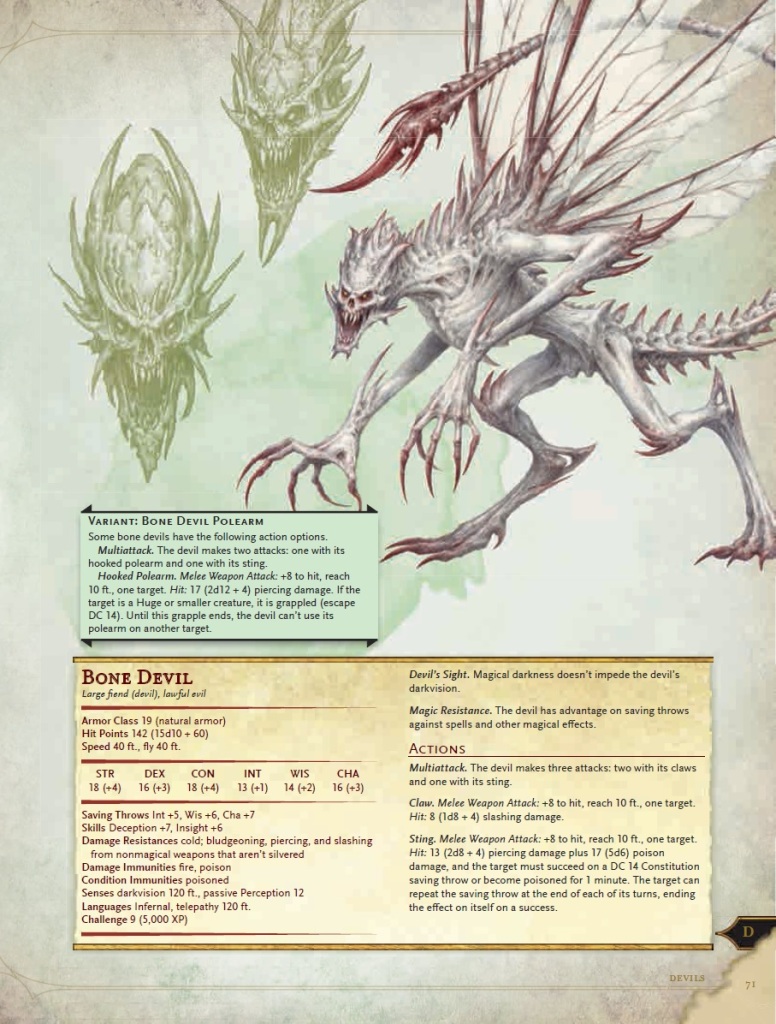 RPG – 5E: The Bone Devil! – Talking Nerdy